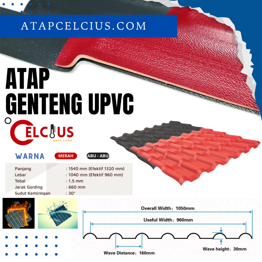 ATAP GENTENG UPVC CELCIUS - Distributor Atap UPVC MURAH Bandung ...
